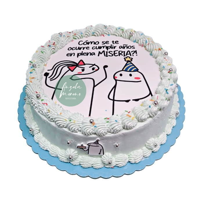 Pastel Meme Flork Como Se Te Ocurre Cumplir Años