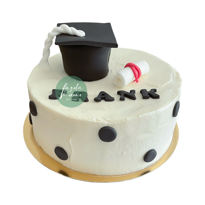 Pastel Graduación Sombrero Fondant