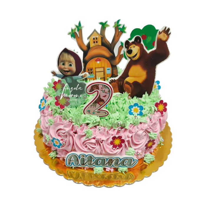 Pastel De Masha Y El Oso