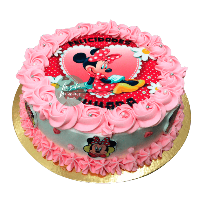 Tarta Minnie Mouse Para Cumpleaños | Angela Moreno Repostería