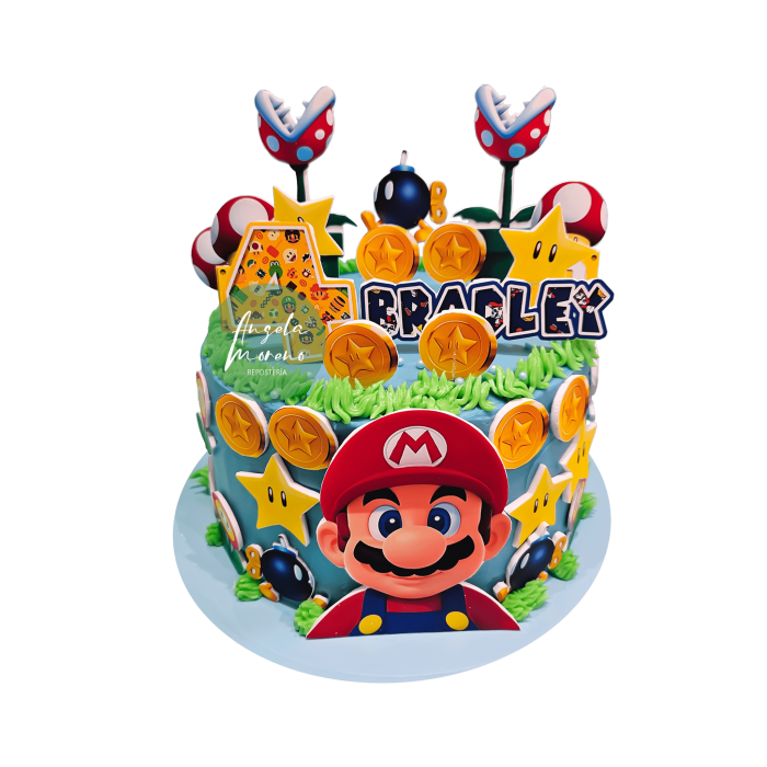 Pastel De Mario Bros Muy Decorada