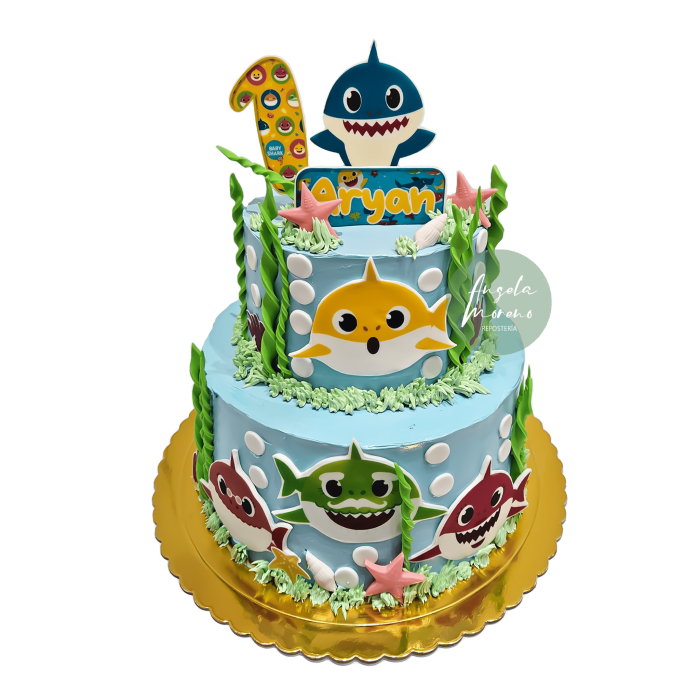 Pastel dos pisos Baby Shark